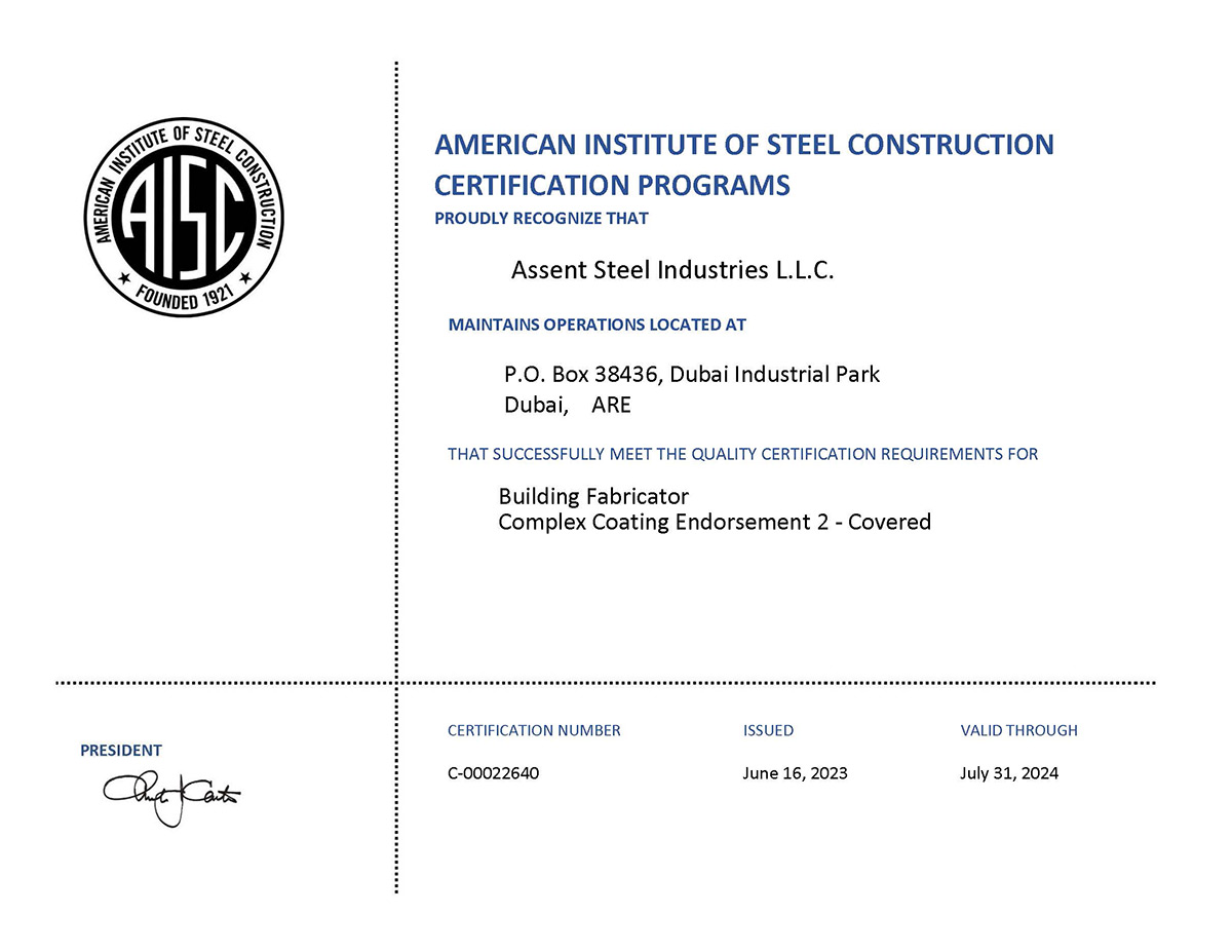 QHSE Accrediations & Certification | QHSE Compliance | Steel Construction